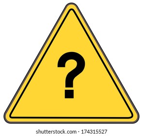 Rounded Triangle Shape Hazard Warning Sign Stock Vector (Royalty Free ...