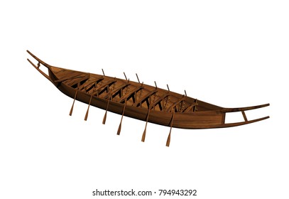 Rowing Boat 3d Rendering Stock Illustration 794943292 | Shutterstock