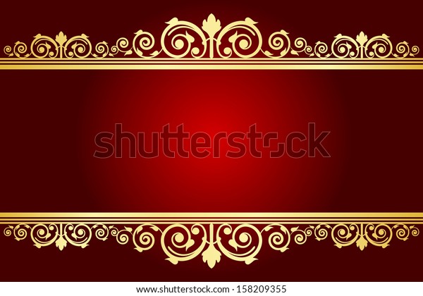 Royal Background Decorated Frame Stock Illustration 158209355 ...