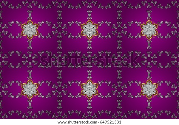 Royal Retro Background Seamless Pattern Golden: ภาพประกอบสต็อก ...