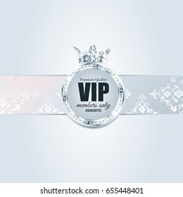 Royal Vip Card Silver Elements Stock Illustration 655448401 | Shutterstock