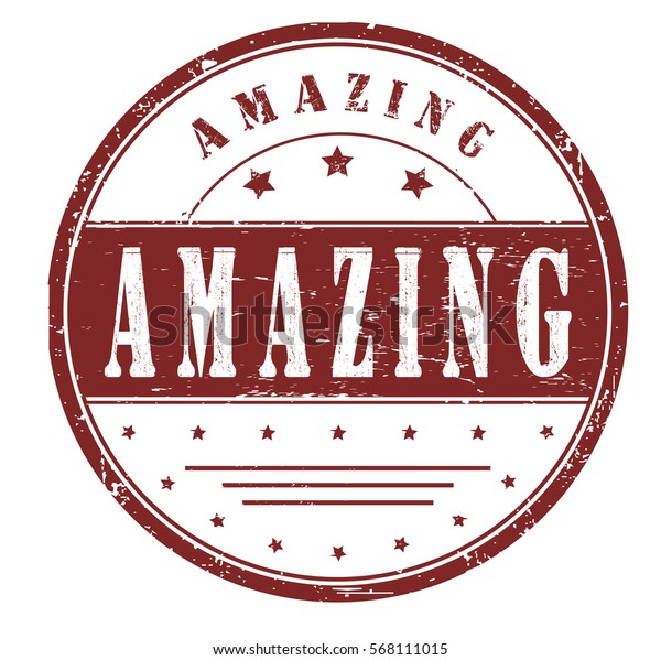 Rubber Stamp Amazing Bitmap Stock Illustration 568111015 | Shutterstock