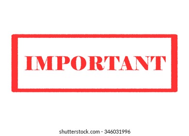 Rubber Stamp Important Word Stock Illustration 346031996 | Shutterstock