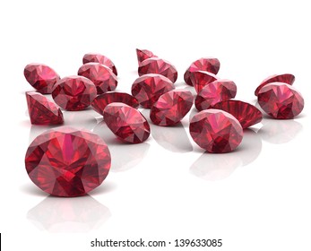 Ruby Rodolite Gemstone High Resolution 3d Stock Illustration 139633085 ...
