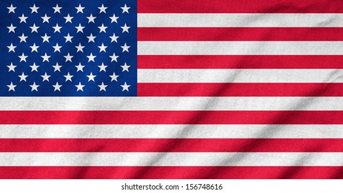 Ruffled Us Flag Stock Illustration 156748616 | Shutterstock