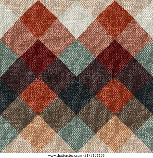 Rug Seamless Texture Chevron Pattern Ethnic Stock Illustration ...