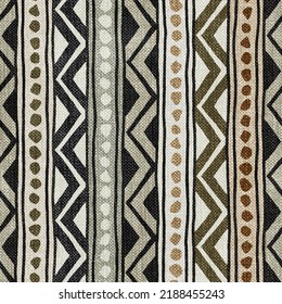 Rug Seamless Texture Ethnic Pattern Fabric Stock Illustration ...
