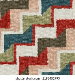 Rug Seamless Texture Ethnic Pattern Fabric Stock Illustration ...