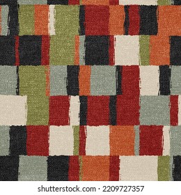 Rug Seamless Texture Ethnic Pattern Fabric Stock Illustration ...