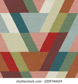 Rug Seamless Texture Geometric Pattern Ethnic Stock Illustration ...