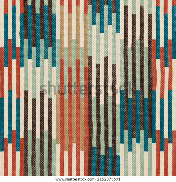 Rug Seamless Texture Stripe Pattern Fabric Stock Illustration ...
