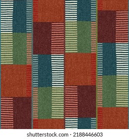 Rug Seamless Texture Stripes Pattern Ethnic Stock Illustration ...
