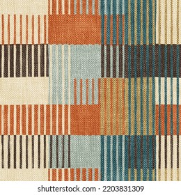 Rug Seamless Texture Stripes Pattern Ethnic Stock Illustration ...