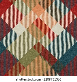Rug Seamless Texture Stripes Pattern Ethnic Stock Illustration ...