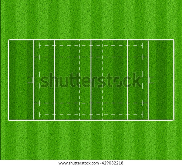 Rugby Fieldlayout Stock Illustration 429032218