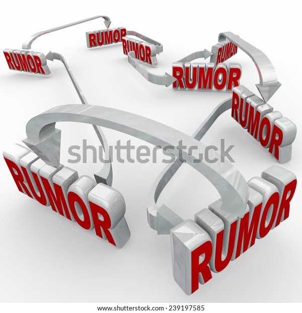 Rumor 3d Words Connected By Arrows Stock Illustration 239197585 ...