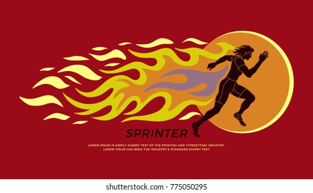 278 Fast Runner In Flames Images, Stock Photos & Vectors | Shutterstock
