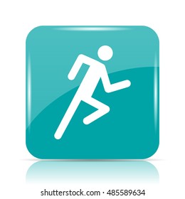 Running Man Icon Blue Website Button 스톡 일러스트 606770726 | Shutterstock