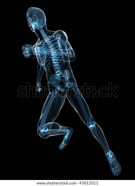Running Skeleton Stock Illustration 45812011 | Shutterstock