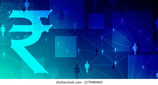 Rupee Currency 2d Rendering Illustration Stock Illustration 2179489403 ...