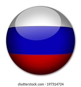 Russia Flag Button Stock Illustration 197314724 | Shutterstock