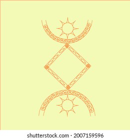 Russian Rune On Isolated Background Printing Stock Illustration ...