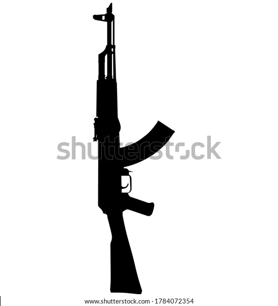 Russian Soviet Fully Automatic Machine Gun Stock Illustration ...