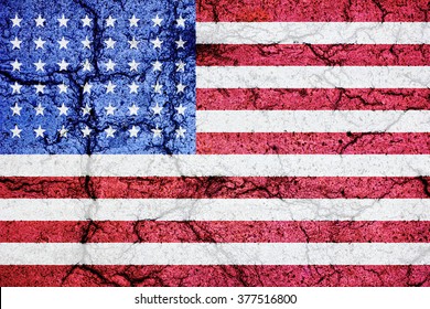 Usa Map Flag Stock Illustration 252716719