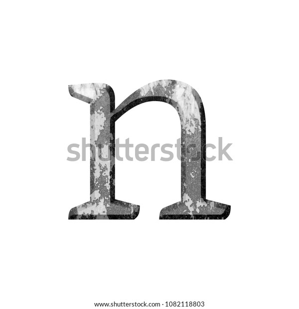 Rustic Stone Letter N Lowercase 3d Stock Illustration 1082118803 ...