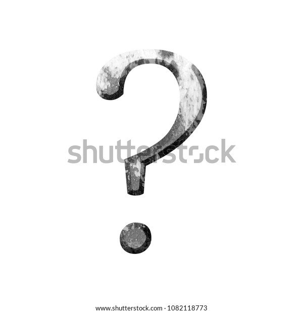 Rustic Stone Question Mark Sign Symbol Stock Illustration 1082118773 ...