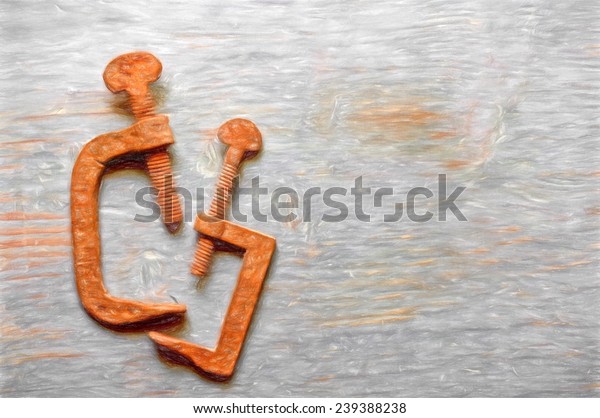 Rusty Tools Illustration Based On Own Stock Illustration 239388238 ...