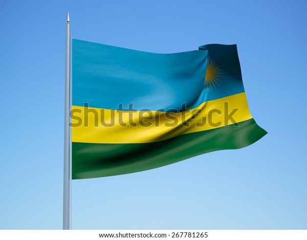 Rwanda 3d Flag Floating Wind Blue Stock Illustration 267781265 ...