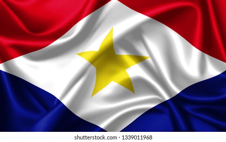 Bandera nacional de Saba. Bandera nacional: vector de stock (libre de ...