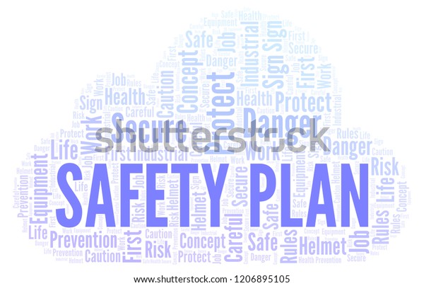 Safety Plan Word Cloud Stock Illustration 1206895105 | Shutterstock