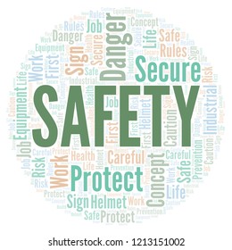 Safety Word Cloud Stock Illustration 1213151002 | Shutterstock