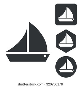 Ship Rhombus Icons Set Different Colors: vector de stock (libre de ...