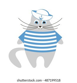Cute Cartoon Cat Chef Fish Vector 库存矢量图（免版税）1716181486 | Shutterstock