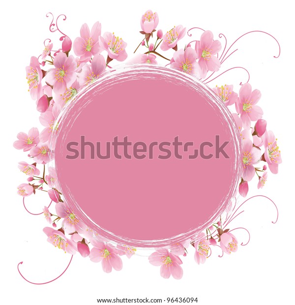 Sakura Frame Stock Illustration 96436094 | Shutterstock