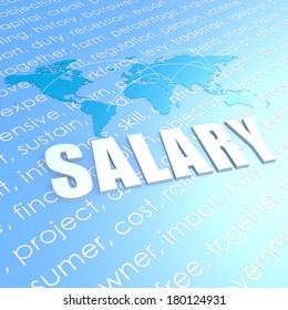 Salary World Map Stock Illustration 180124931 | Shutterstock