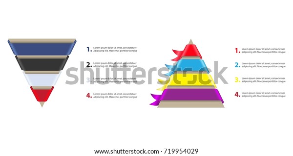 Sales Conversion Funnel Hierarchy Needs Pyramid 스톡 일러스트 719954029 ...