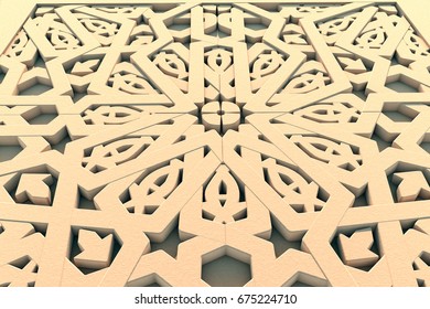 Sample Background Islamic Style Stone Concept Stock Illustration ...