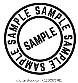 Sample Stamp On White Background Stock Vector (Royalty Free) 1320893297