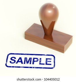 Ilustrasi Stok Sample Stamp Showing Examples Symbol Taste 104405012 ...