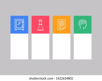 Sample Text Logos Set On Vertical Stock Illustration 1422634802 ...