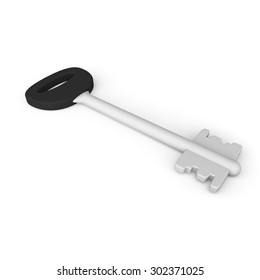 Sample White Big Door Key Isolated Stock Illustration 302371025 ...