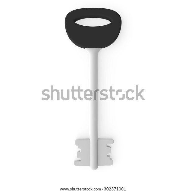 Sample White Big Door Key Isolated Stock Illustration 302371001 ...