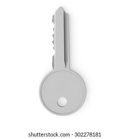 Sample White Small Door Key Isolated: ilustrações stock 302278181 ...