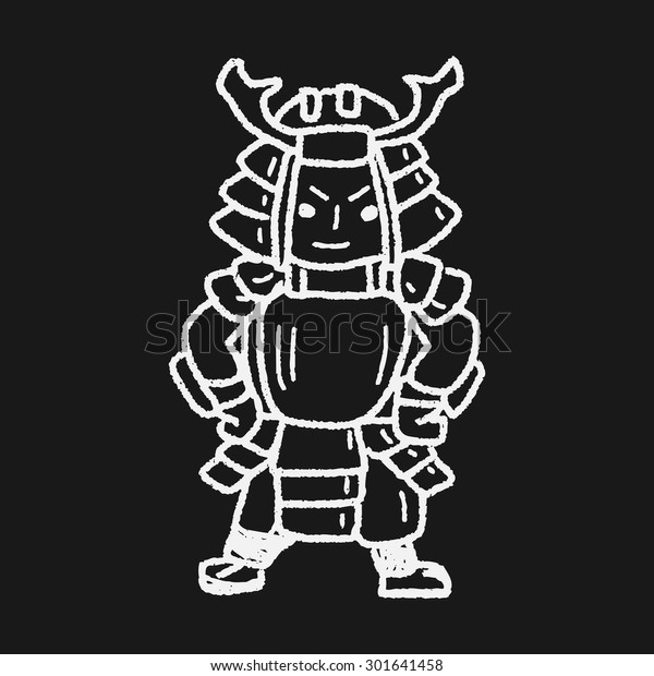 Samurai Doodle Stock Illustration 301641458 | Shutterstock