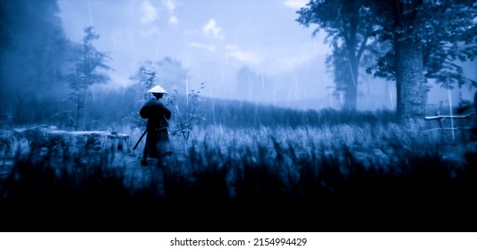 Samurai Render Concept Art 3d Illustration Stock Illustration ...