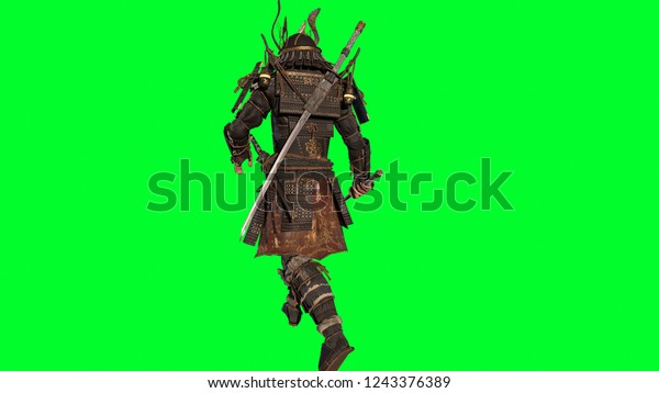 Samurai Warrior 3d Model Render 스톡 일러스트 1243376389 | Shutterstock